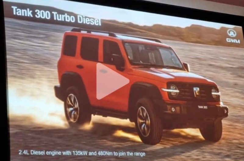 GWM Tank 300 Diesel spotted testing in Australia (video) | Driving ...