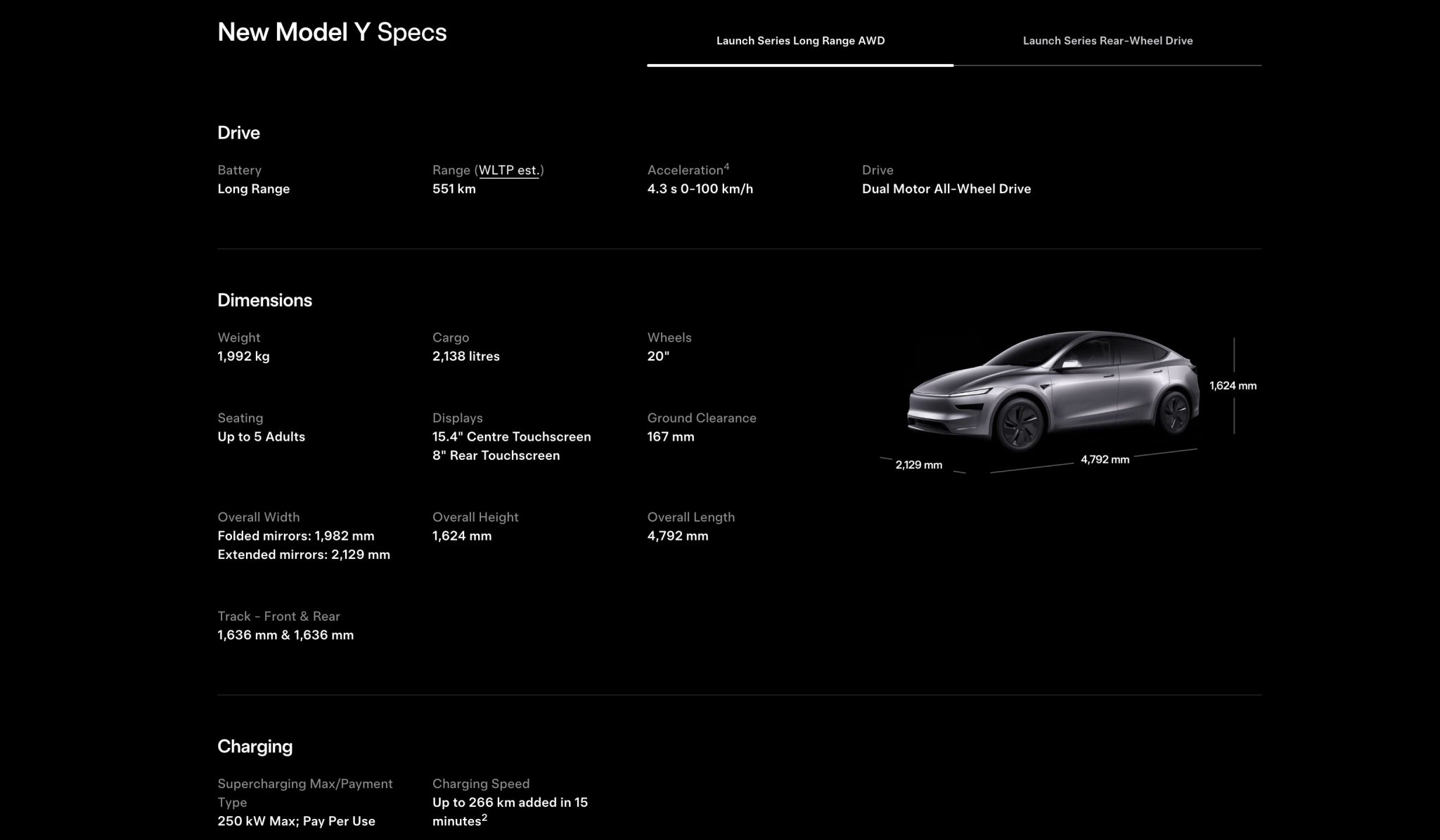 2025 Tesla Model Y revealed, on sale in Australia price from $63,400 ...